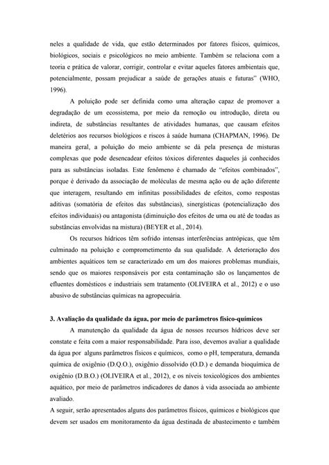 SOLUTION A importância da água para a vida e a garantia de sua manuten