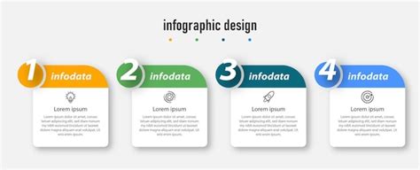 Plantilla infográfica de diseño de procesos Vector Premium