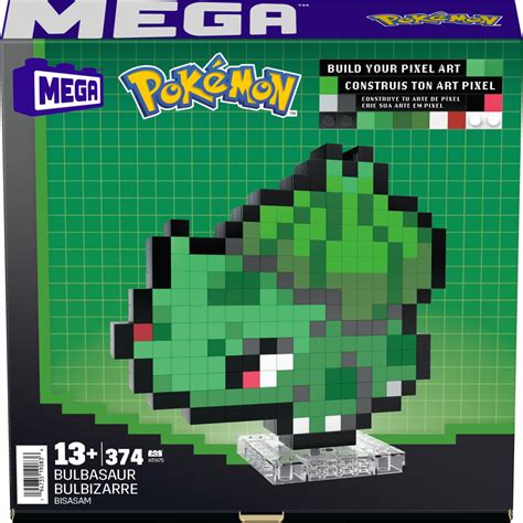 Mega Pokémon Bisasam Retro Look Pixel Art Stones