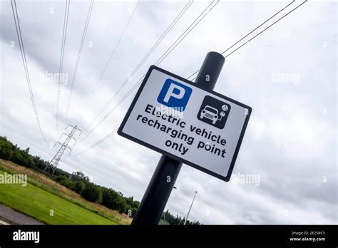 Electric Car Charging Points Stock Photo Alamy