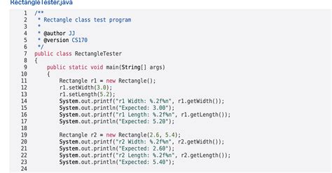 Solved Tanglejava∗∗ ∗ Constructs A New Rectangle With The