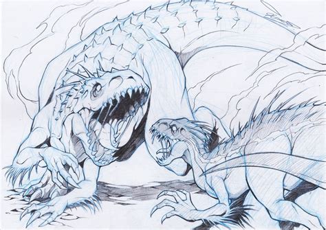 Indoraptor Vs Indominus Rex Coloring Pages Like Many Others I M Trying