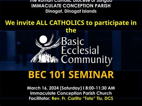 Bec 101 Guide For Basic Ecclesial Communitiespptx