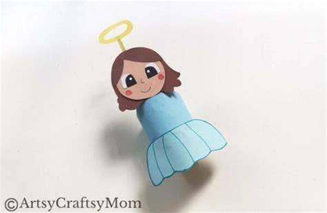 Super Cute Toilet Paper Roll Angel Craft