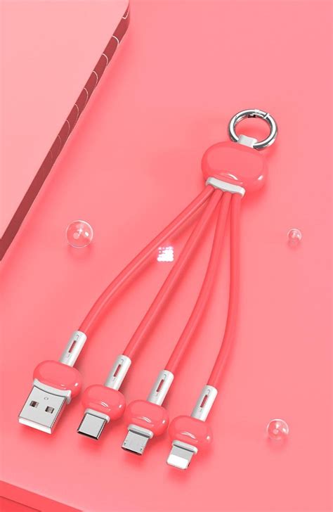 Telmba Anahtarlık 13 Cm 3 In 1 Usb Tip C Mikro Şarj Kablosu Fiyatı