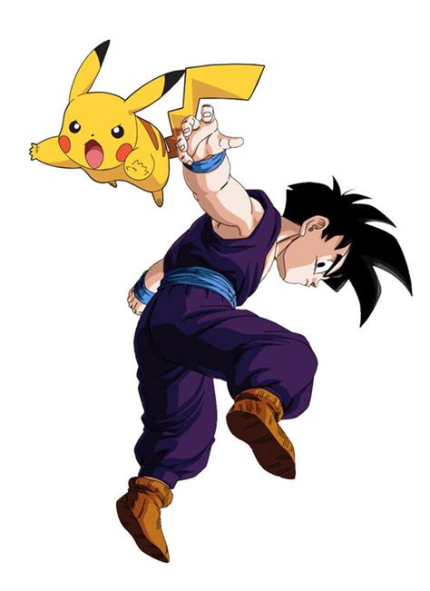 Gohan With Pikachu By Glamayhem On Deviantart