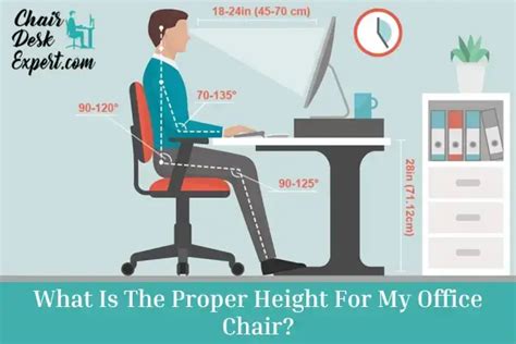 How To Make Your Office Chair The Right Height Chair Desk Expert