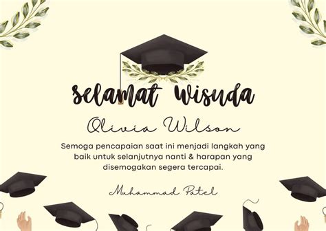 Gratis Desain Contoh Wisuda Canva