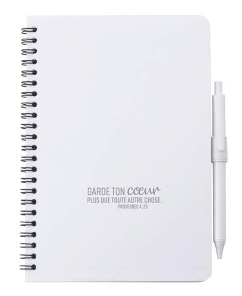 Carnet de notes Garde ton cœur plus que tout autre chose La