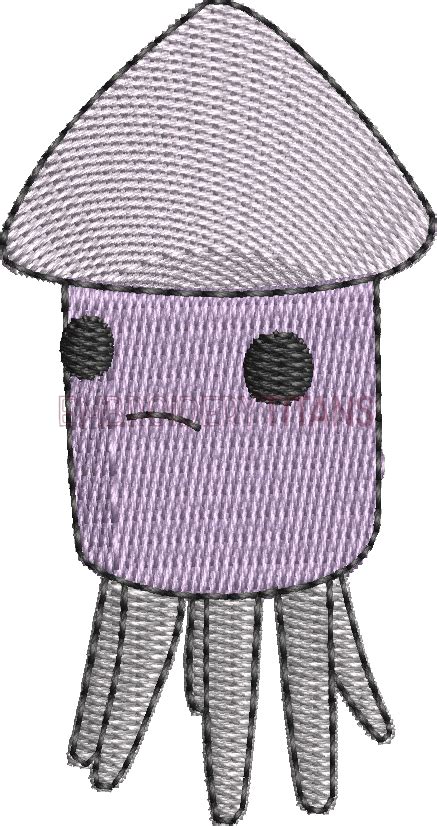 Firefly Squid Octonauts Free Machine Embroidery Design Download In Pes Jef Vp3 Formats