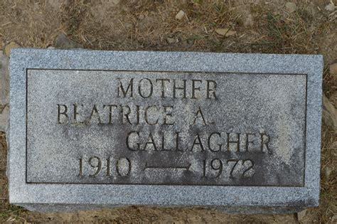 Beatrice Ann Custer Gallagher 1910 1972 Find A Grave Memorial