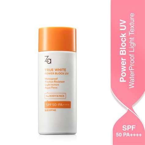 Za Uv Block Spf50 Pa Uv Protection With Water And Sweat Resistance