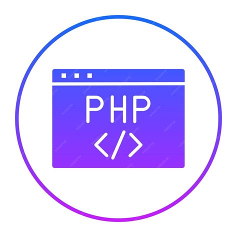 premium vector php coding vector illustration