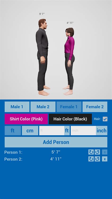 height comparison 3d apk for android download