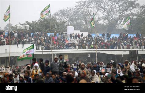 Patna India 24th Jan 2024 Patna India January 24 Jdu Workers