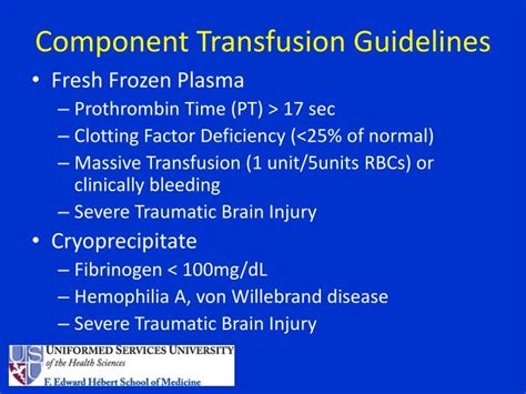 PPT HEMORRHAGE RESUSCITATION AND MASSIVE TRANSFUSION PROTOCOLS
