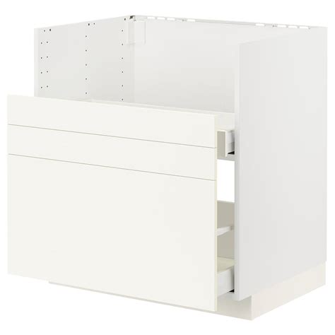 Metod メトード Maximera マキシメーラ ベースキャビネット TallsjÖn タルショーン シンク用 ホワイト ヴァルステ