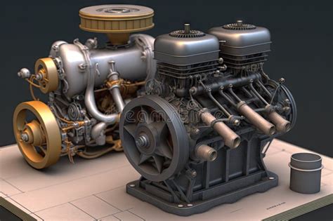 Cycles For Assembling Engine In Homeland Industrial Modern 40 Stock