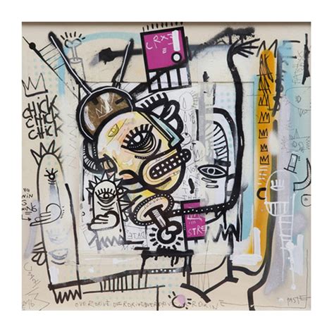 Graffiti Street Art Joachim Abstract Colorful Oil Painting On Canvas