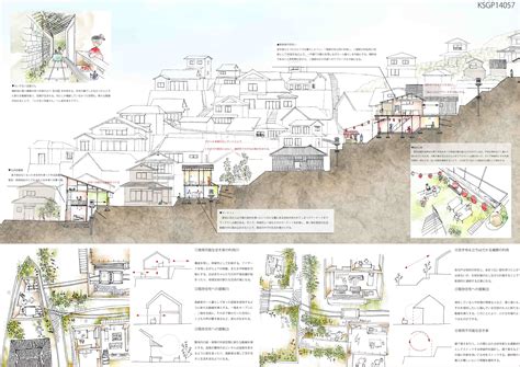 審査結果｜歴史的空間再編コンペティション2014 ～第3回「学生のまち・金沢」設計グランプリ～ 建築設計図 建築見取り図 建築コンペ