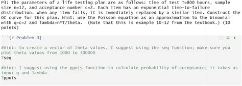Solved Can You Solve The Following Problem In R I Have Chegg