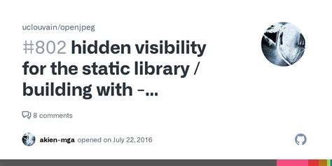 Hidden Visibility For The Static Library Building With Dopjstatic