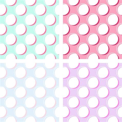 Premium Vector Pattern Flat Line Candy Circles Premium Vector Pattern Flat Line Candy Circles