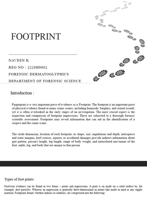 Footprint Pdf Photograph Crime Scene