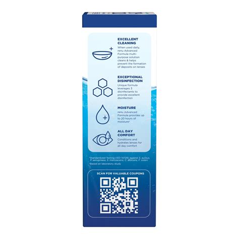 Bausch And Lomb Renu Advanced Multi Purpose Solution Shop Contact Lens Solution And Cases At H E B