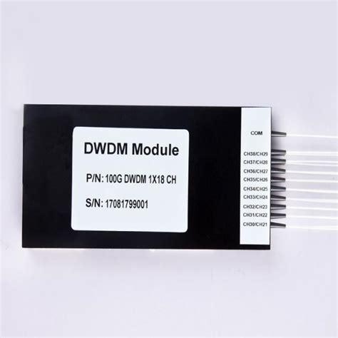 100G DWDM Fiber Optic Cable Mux Demux Module 40CH Awg Arrayed
