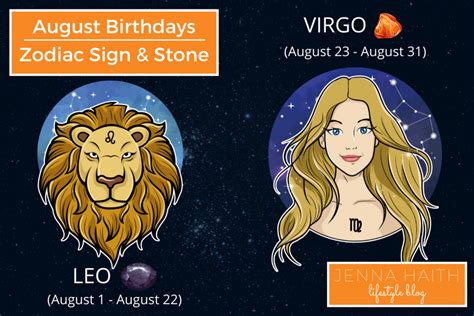 August Zodiac Calendar Jessi Lucille
