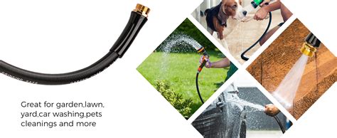 Sheechung Short Garden Hose 2ft X 58water Hose For Hose