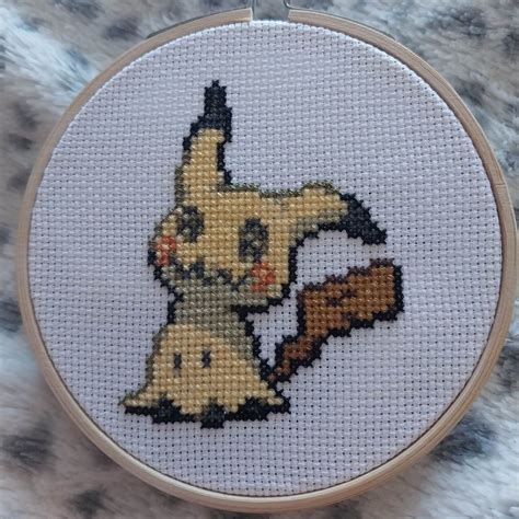 Mimikyu Cross Stitch Etsy
