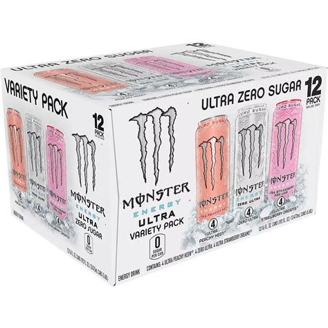 Monster Energy Ultra Zero Sugar Energy Drink Variety 12 Pk Cans Shop