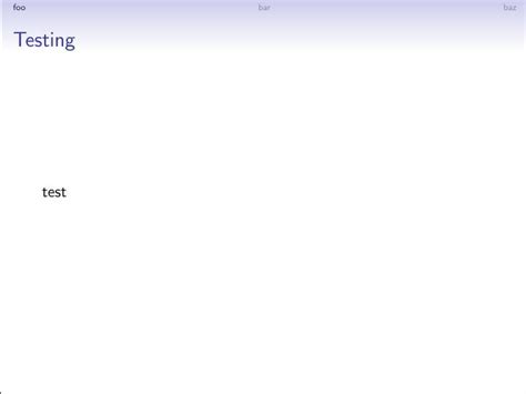 Remove Section Header From A Beamer Theme Singapore Tex Latex