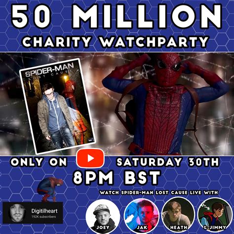 My Spidey Film Got 50 Million Views So Im Doing A Charity Livestream