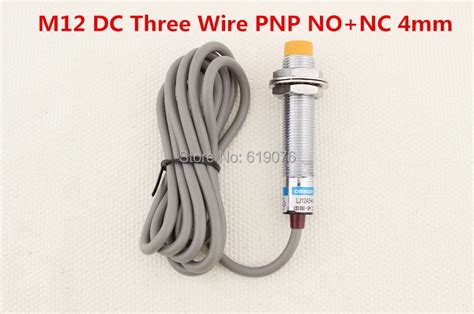 Pcs M DC Three Wire PNP NO NC Mm Distance Measuring Inductive Proximity Switch Sensor LJ A