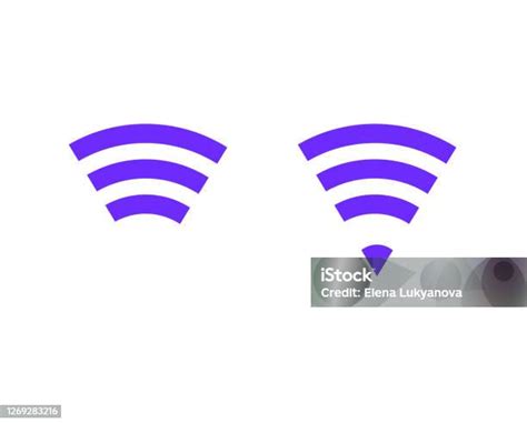 Vektor Ikon Sinyal Radio Wifi Nirkabel Simbol Hotspot Antena Radar Ide