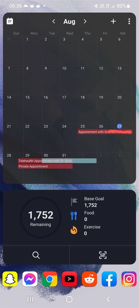 Android Calender Widget Is Almost Great Just Stretches Appointments