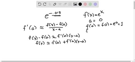 SOLVED Use A Linear Approximation Or Differentials To Estimate The