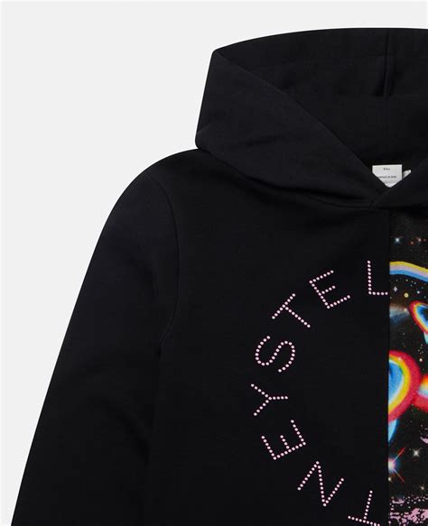 Women 블랙 코스믹 스타 프린트 플리스 후디 Stella Mccartney Kr