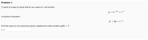 Solved Problem 11 ﻿point ﻿it Is Easy To Check That For