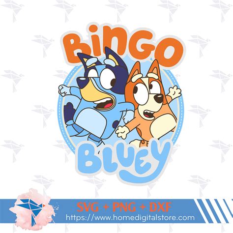 Bluey And Bingo Svg Png Dxf