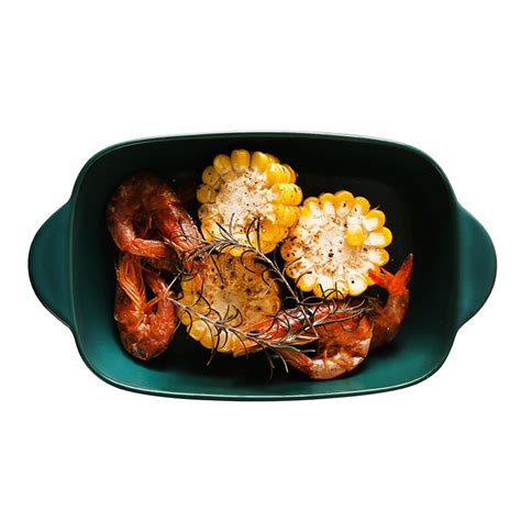 Qeeadeea Ceramic Baking Dish With Handle Oven Ceramic Baking Pan