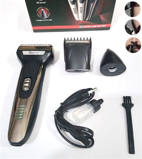 Geemy Shaving Machine 3 In 1 Rechargeable Set Model Gm 598