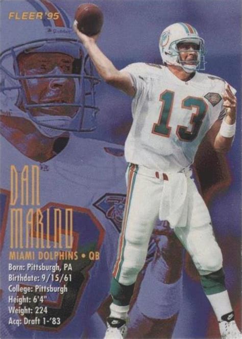 1995 Fleer Shell Fact Dan Marino 82 For Sale Ebay