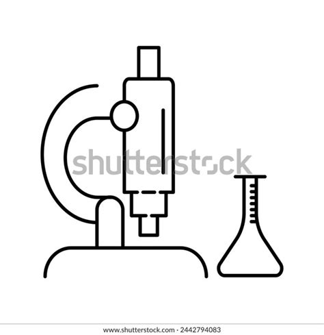 Clinical Analysis Check Icon Scientific Laboratory Stock Vector