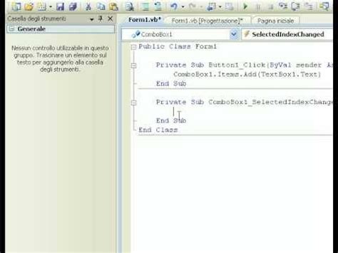 Tutorial 27 Imparare Visual Basic Video Tutorial Online Visual