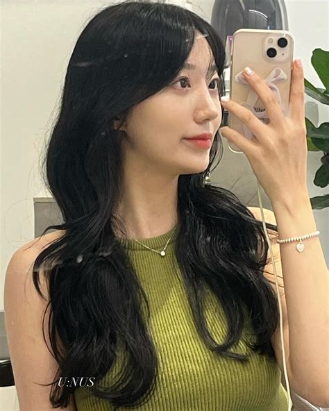 울산미용실 유너스헤어 소현 원장 울산여자머리 울산레이어드컷 울산레이어드펌 울산허쉬컷 ̈⋆ 굵게 흐르는 자연스러운 웨이브🎀 모든 디자인은 충분한 상담을 통해 원하시는