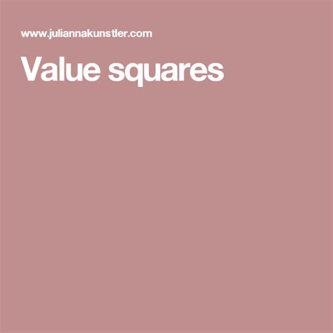 Value Squares Square